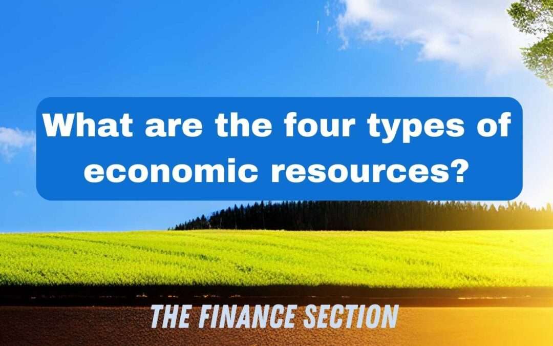 What are the four types of economic resources? – The Finance Section